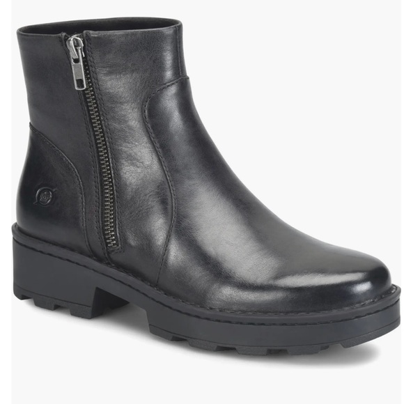 Born | Shoes | Nwt Tricia Born Black Leather Ankle Booties | Poshmark